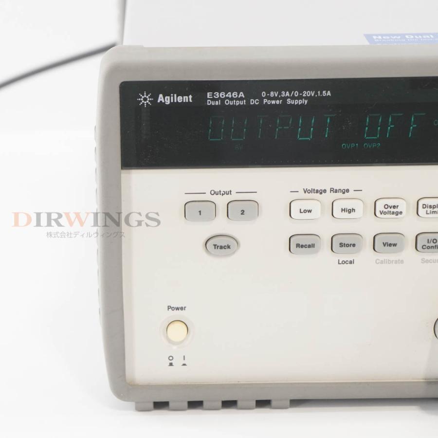 [DW]USED 8日保証 Agilent E3646A Dual Output DC Power Supply デュアル出力電源 DC電源 ...
