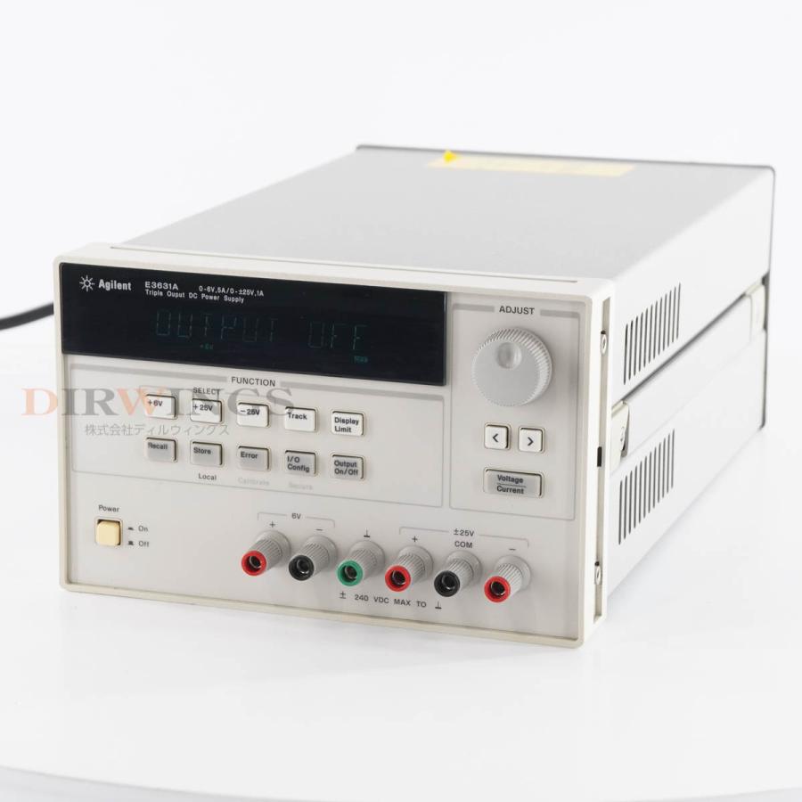 [JB]USED 保証なし Agilent E3631A Triple Output DC Power Supply トリプル出力電源 DC電源 直流電源 OPT 0E9 0-6V 5A/0 ...