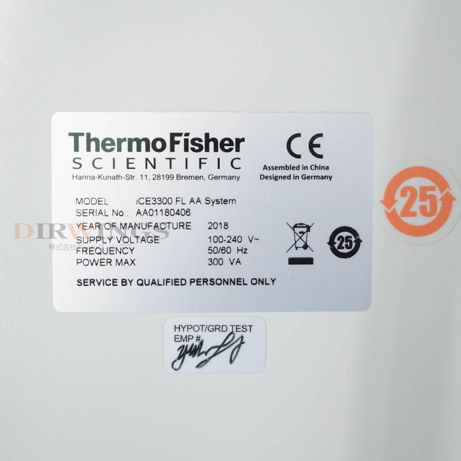 [DW]USED 8日保証 Thermo iCE3300 FL AA System iCE 3000 SERIES Spectrometer ...