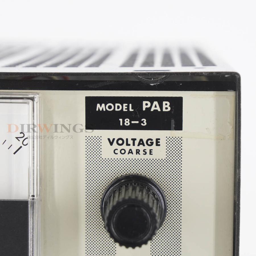 [DW]USED 8日保証 KIKUSUI PAB18-3 REGULATED DC POWER SUPPLY 直流安定化電源 DC電源 直流 ...