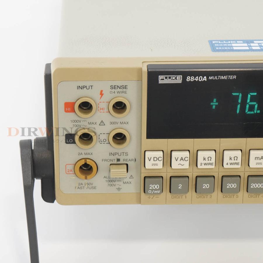 [DW]USED 8日保証 FLUKE 8840A DIGITAL MULTIMETER デジタルマルチメーター [06583-0002 ...