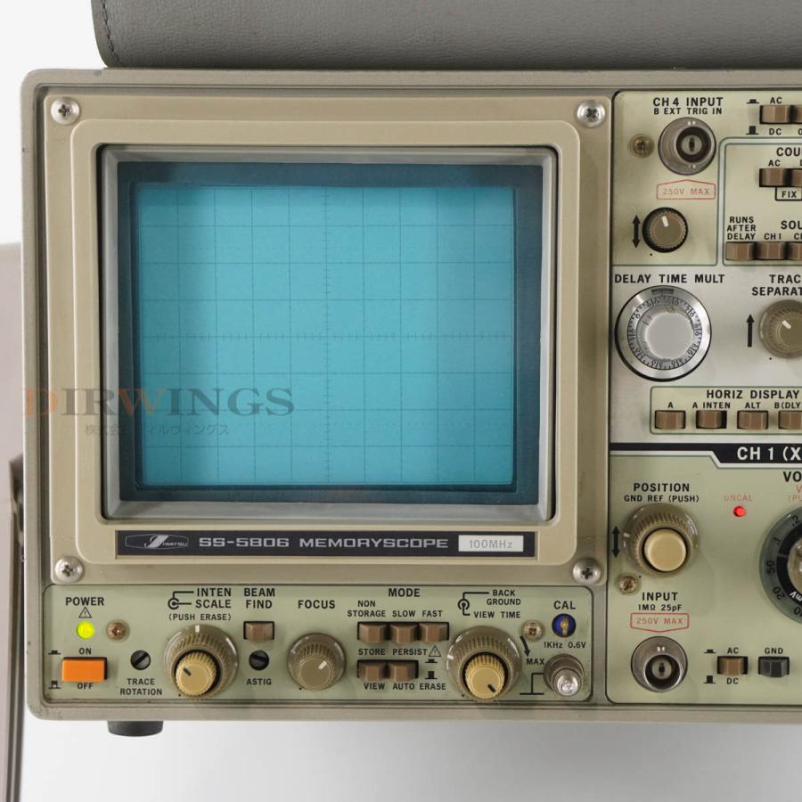 [JB]USED 保証なし IWATSU SS-5806 MEMORYSCOPE メモリスコープ メモリースコープ 100MHz SS-0060電源コード [06583-0020 ...