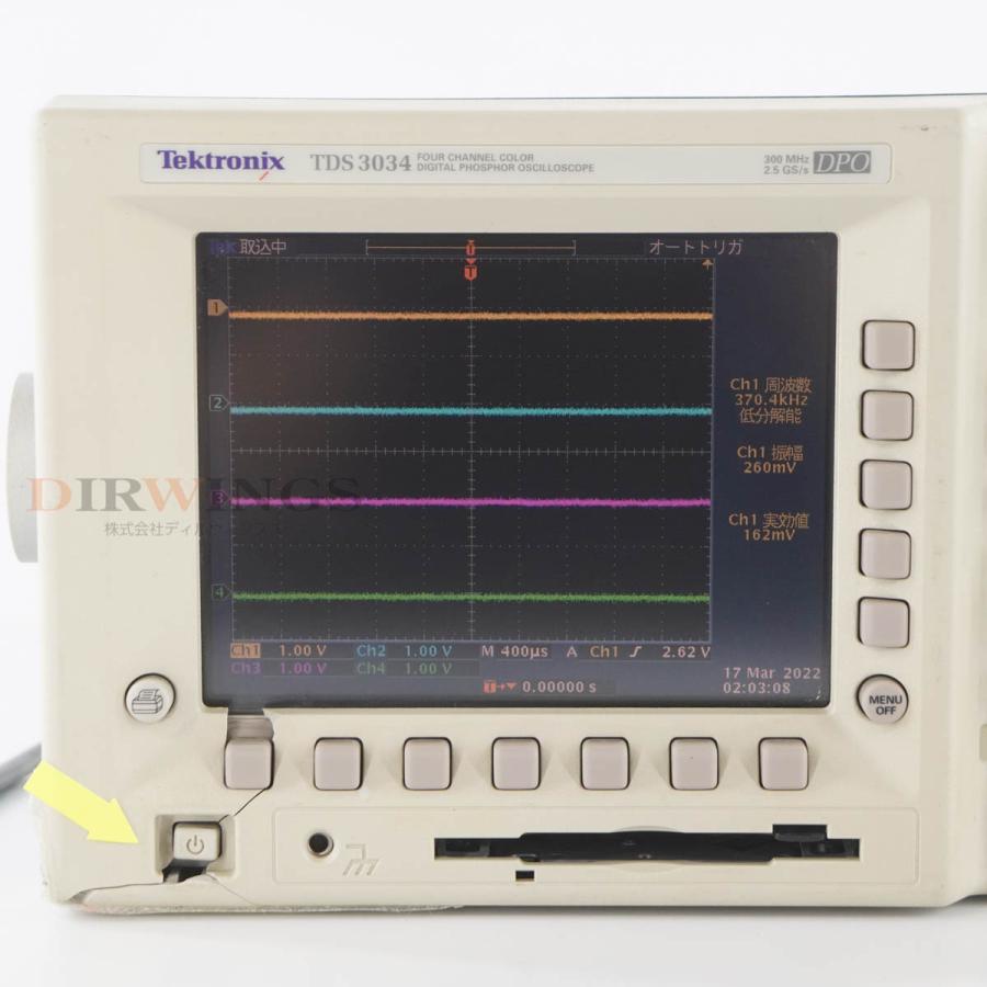 [DW]USED 8日保証 Tektronix TDS 3034 TDS3034 DIGITAL PHOSPHOR OSCILLOSCOPE ...