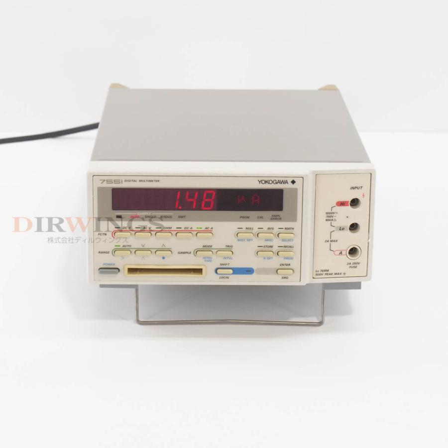 [DW]USED 8日保証 YOKOGAWA 7551 755101-B-1 DIGITAL MULTIMETER デジタルマルチメーター ...