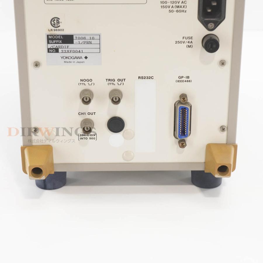 [DW]USED 8日保証 YOKOGAWA DL1200 7006 10-1/PRN/CARDIF DIGITAL OSCILLOSCOPE ...