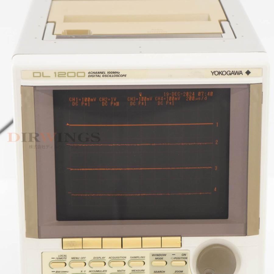 [DW]USED 8日保証 YOKOGAWA DL1200 7006 10-1/PRN/CARDIF DIGITAL OSCILLOSCOPE ...