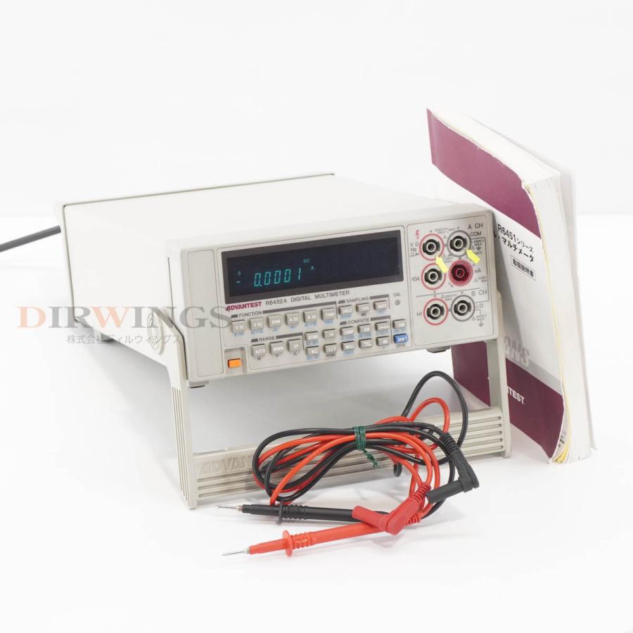 [JB]USED 保証なし ADVANTEST R6452A DIGITAL MULTIMETER デジタルマルチメーター 電源コード 取扱 ...