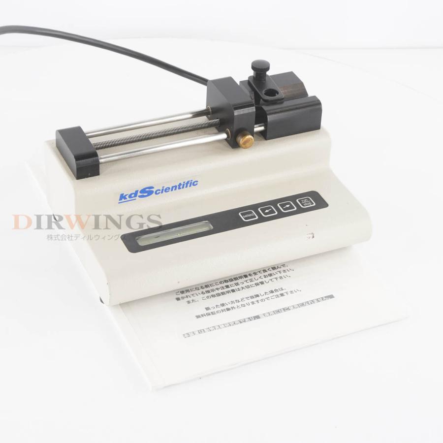 [DW]USED 8日保証 KD SCIENTIFIC 100 KDS100 IC3100 MICRO SYRINGE PUMP マイクロシリンジポンプ 電源コード 取扱説明書 [06609 ...