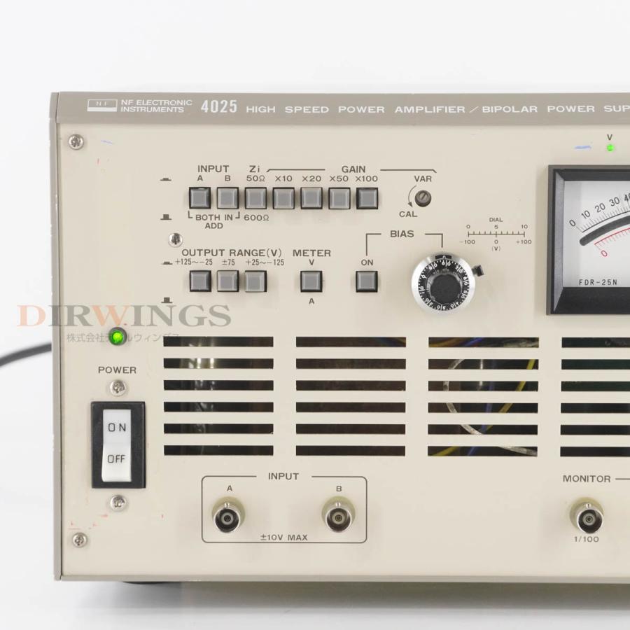 [DW]USED 8日保証 NF 4025 4000Series HIGH SPEED POWER AMPLIFIER/BIPOLAR ...