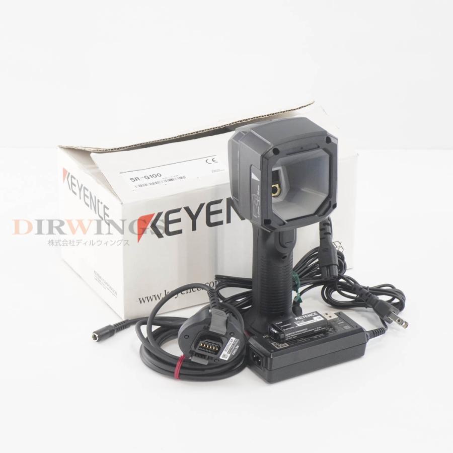 [PG]USED 8日保証 KEYENCE SR-G100 DPMハンディコードリーダー SR-UB1 SR-PU1 ACアダプター 電源 ...