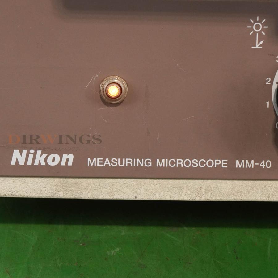 [DW]USED 8日保証 NIKON MM-40 MM-40/L3T MEASURING MICROSCOPE 測定顕微鏡 CFWN 10× ...