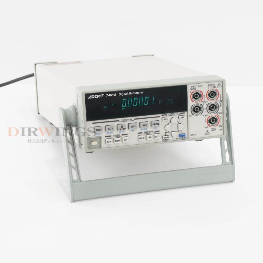 [DW]USED 8日保証 ADCMT 7461A Digital Multimeter デジタルマルチメーター 電源コード [06623 ...