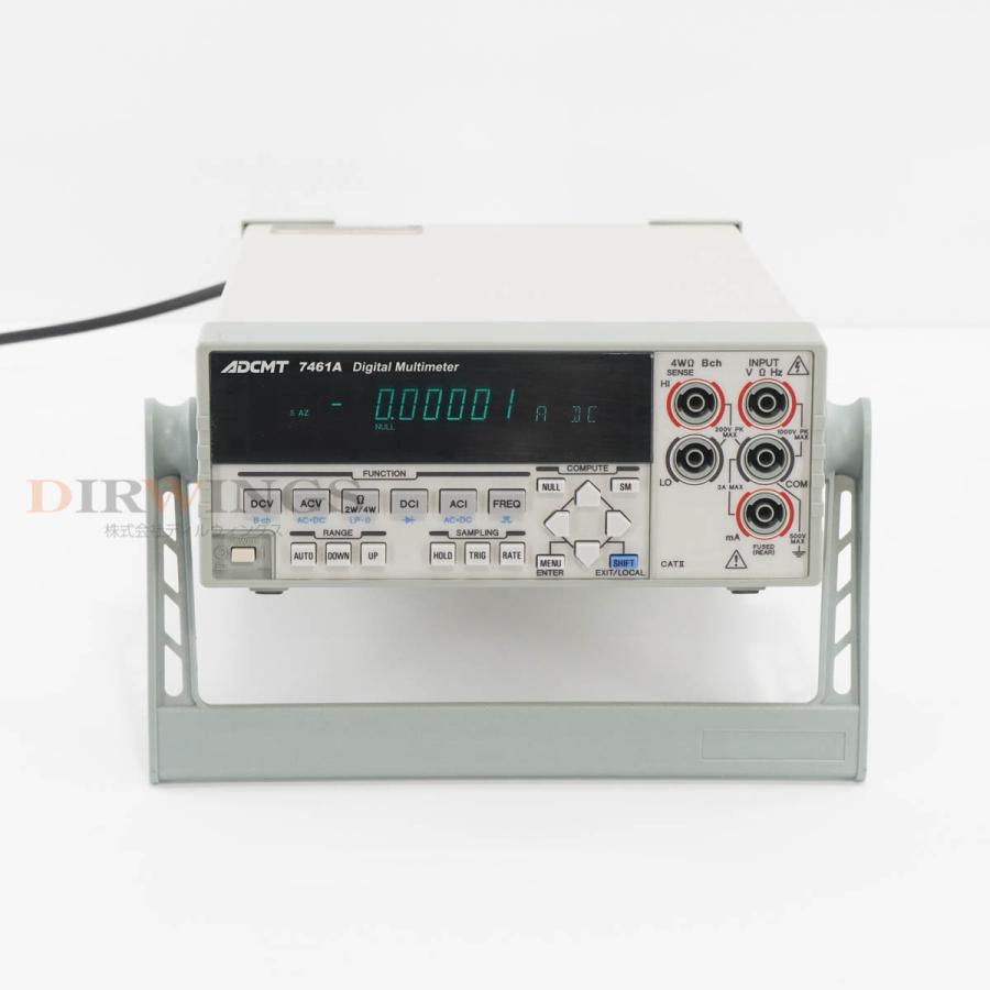 [DW]USED 8日保証 ADCMT 7461A Digital Multimeter デジタルマルチメーター 電源コード [06623 ...