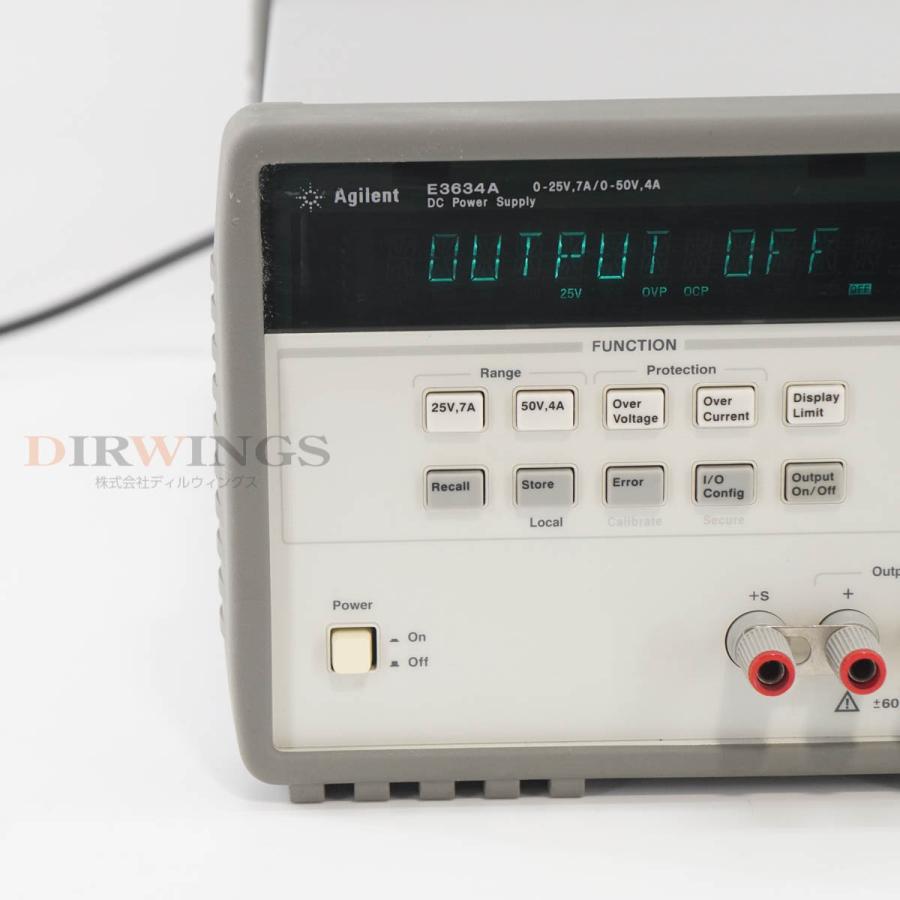 [JB]USED 保証なし Agilent E3634A DC Power Supply DC電源 直流電源 直流安定化電源 OPT 0E9 ...