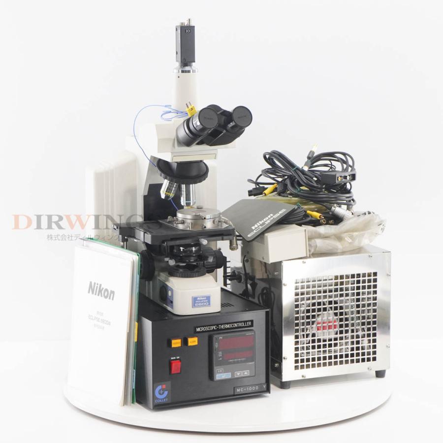 [DW]USED 8日保証 NIKON ECLIPSE E600W E600 Microscope 顕微鏡 温調設備付 CFI10×/22 LU Plan 10× 50× CA150 C-LP ...