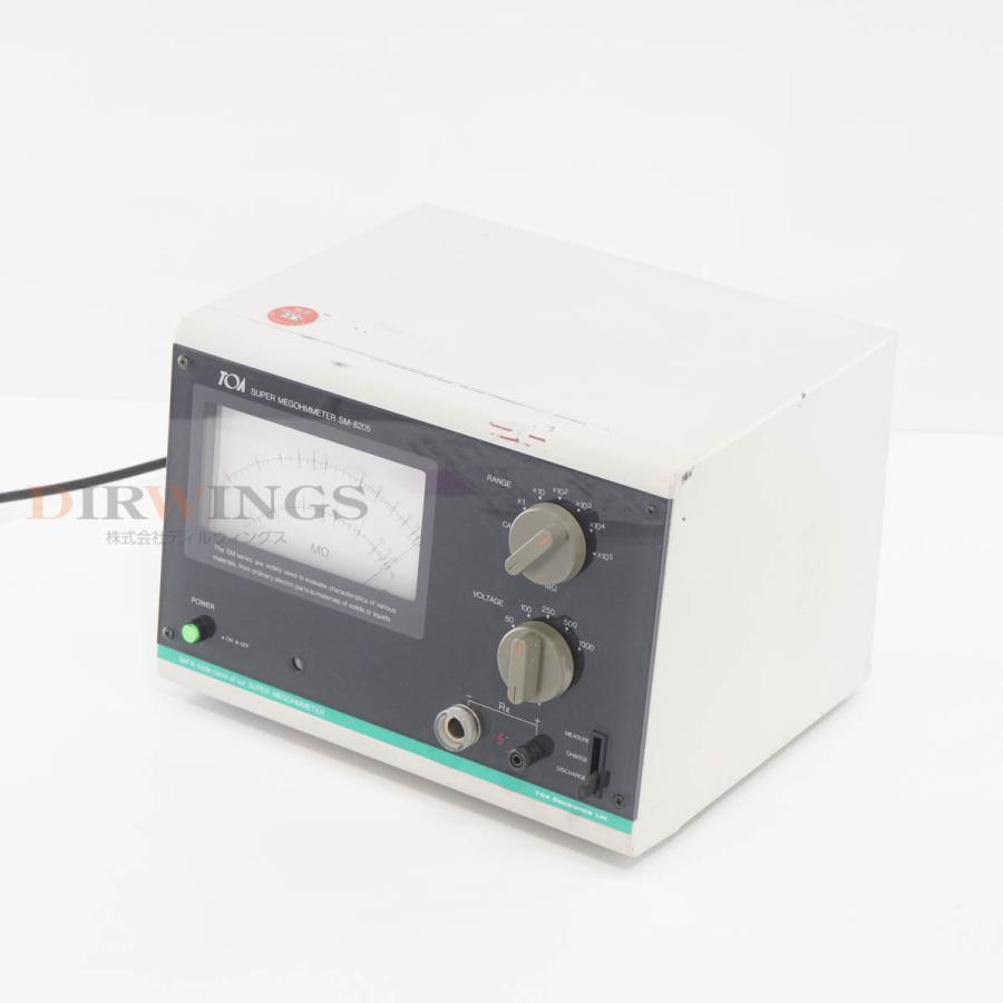 [DW]USED 8日保証 TOA SM-8205 HIOKI 日置 SUPER MEGOHMMETER 超絶縁抵抗計 超絶縁計 電源コード ...