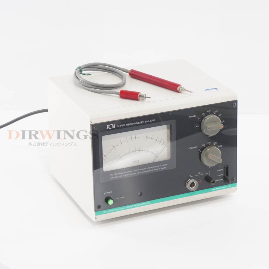 [DW]USED 8日保証 05/2021CAL TOA SM-8205 HIOKI 日置 SUPER MEGOHMMETER 超絶縁抵抗計 ...