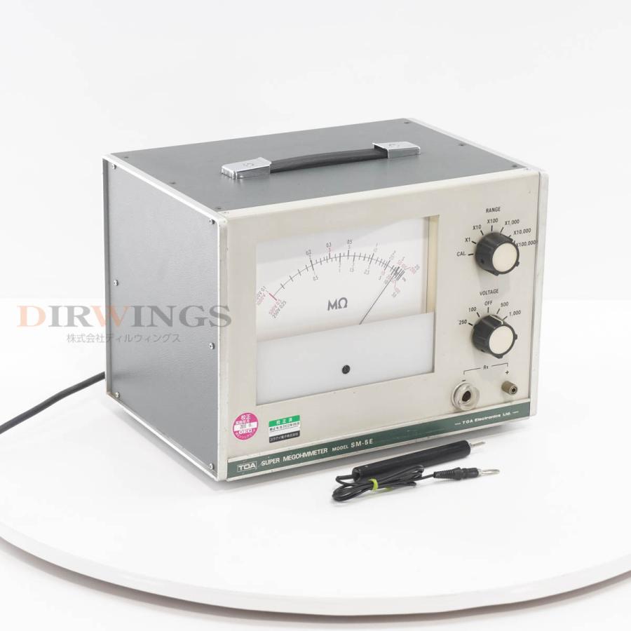 [DW]USED 8日保証 08/2022CAL TOA SM-5E HIOKI 日置 SUPER MEGOHMMETER 絶縁抵抗計 超絶縁 ...