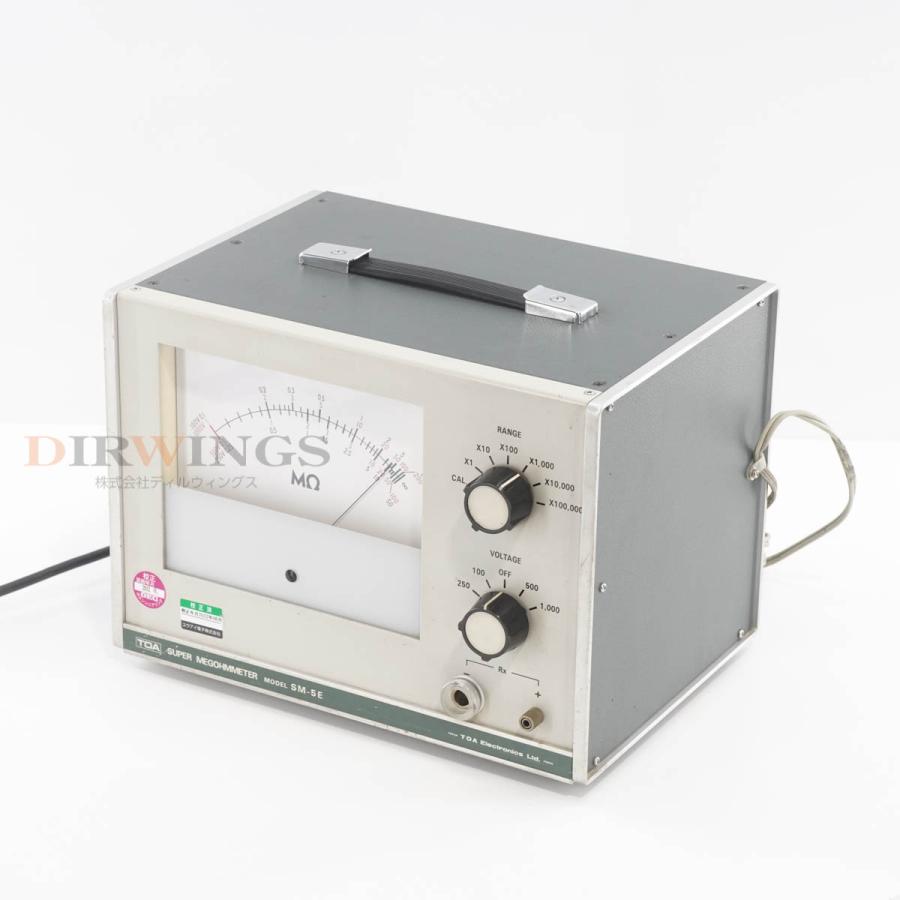 [DW]USED 8日保証 08/2022CAL TOA SM-5E HIOKI 日置 SUPER MEGOHMMETER 絶縁抵抗計 超絶縁 ...