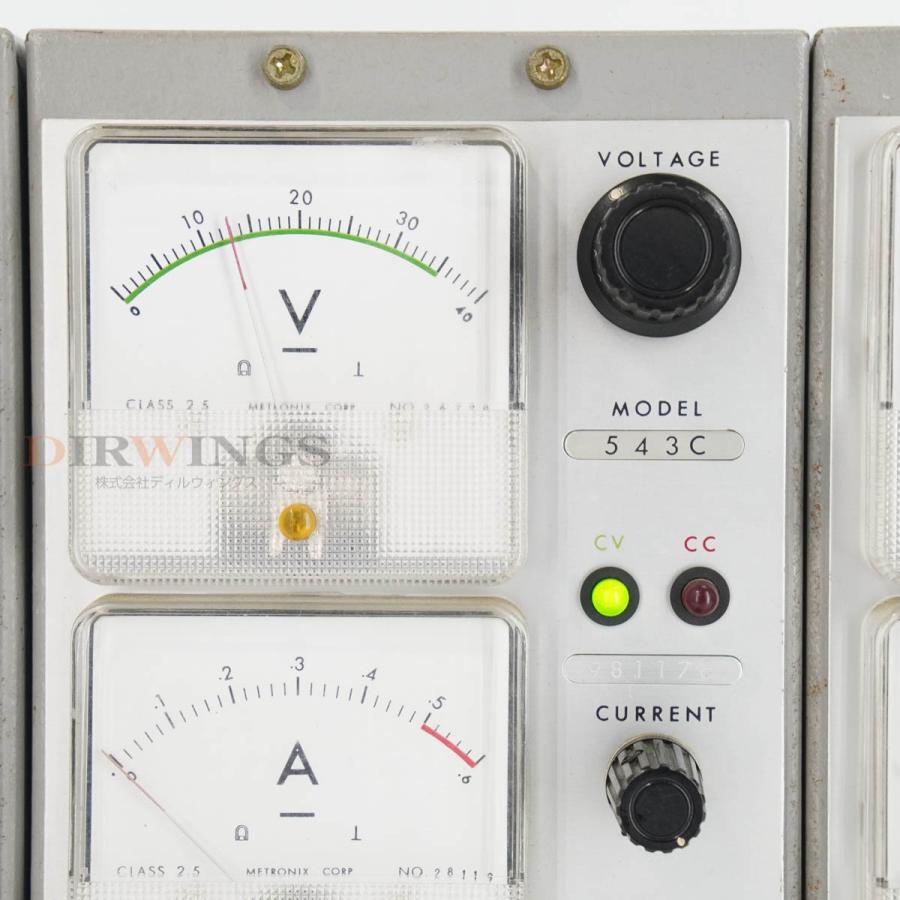 [DW]USED 8日保証 3台セット METRONIX 543C REGULATED DC POWER SUPPLY 直流安定化電源 DC ...