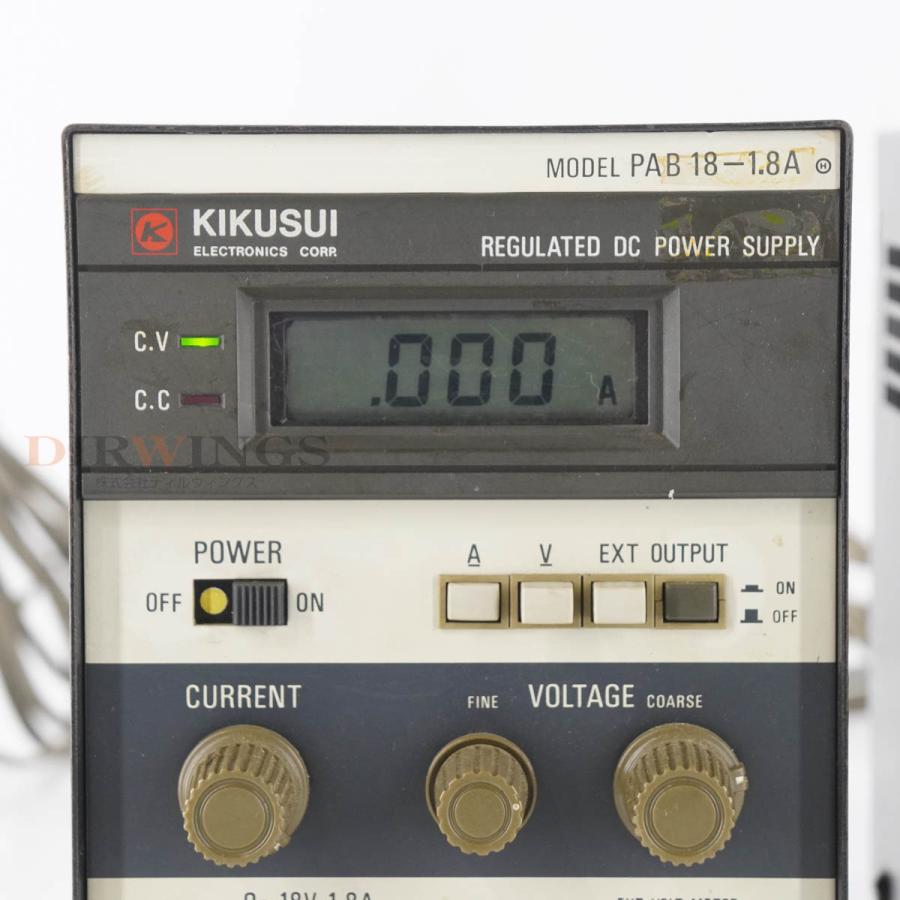 [JB]USED 保証なし セット KIKUSUI PAB18-1.8A PAB18-1A REGULATED DC POWER SUPPLY ...