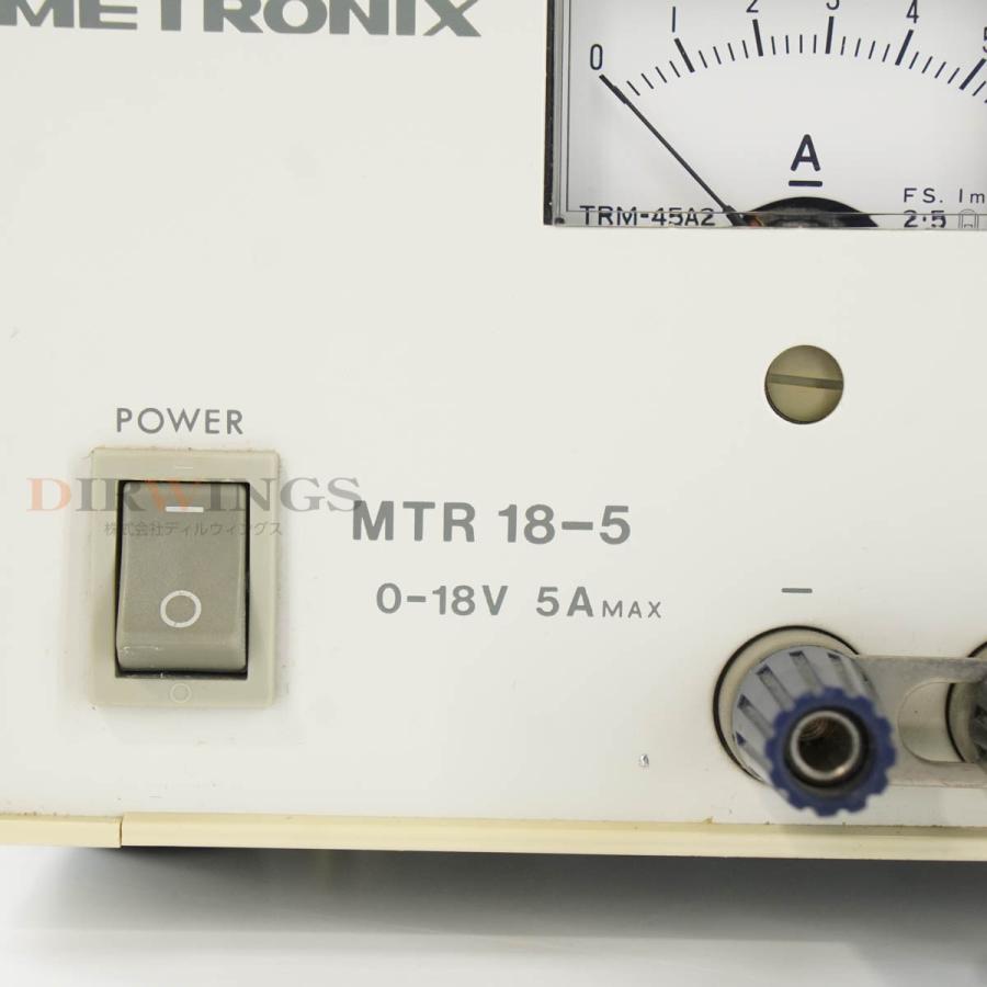 [DW]USED 8日保証 METRONIX MTR 18-5 MTR18-5 REGULATED DC POWER SUPPLY 直流安定化 ...