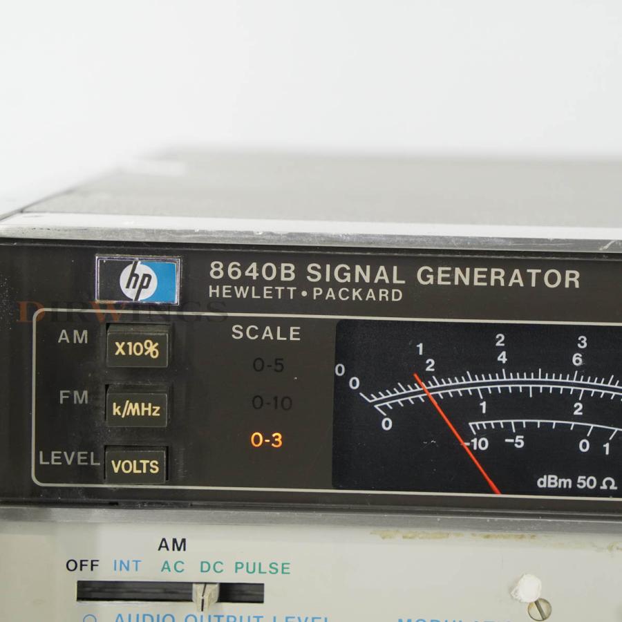 [DW]USED 8日保証 hp 8640B SIGNAL GENERATOR 信号発生器 シグナルジェネレーター OPT 003 ...