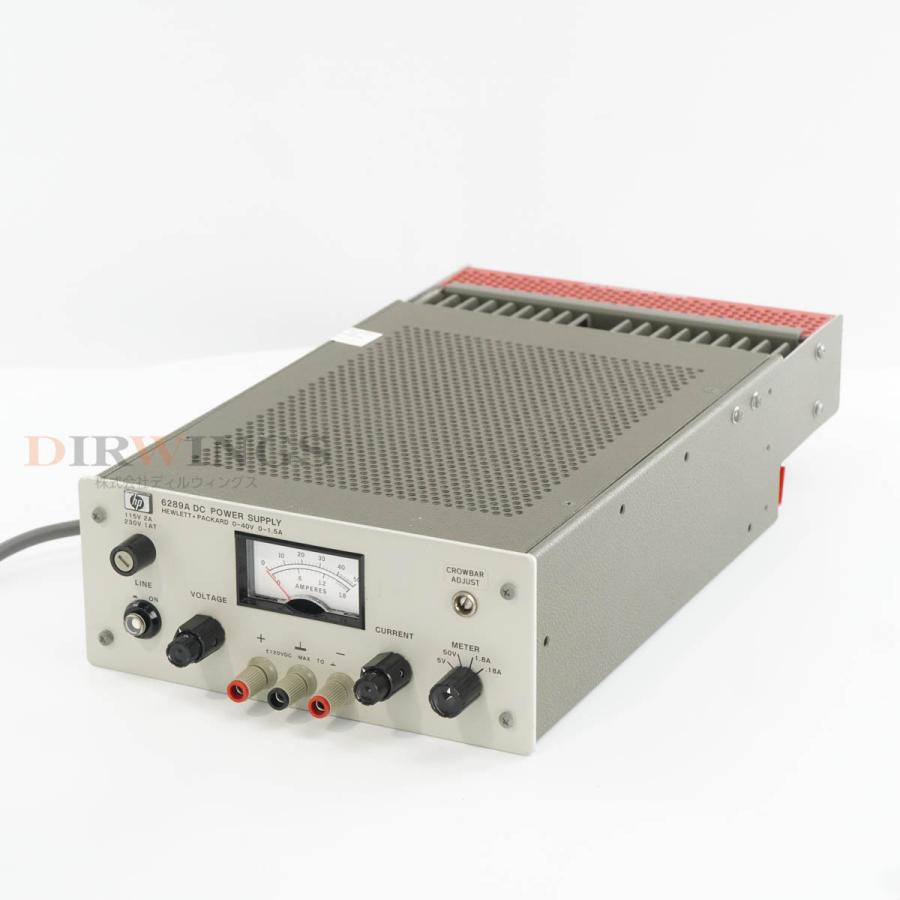 [DW]USED 8日保証 hp 6289A DC POWER SUPPLY DC電源 直流電源 OPT 011 0-40V 0-1.5A ...