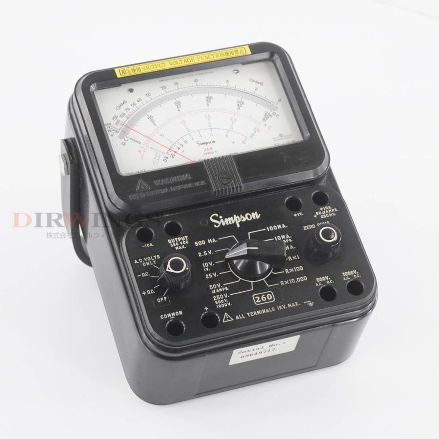 [DW]USED 8日保証 Simpson 260 SERIES 8 VOLT-OHM-MILLIAMMETER VOM テスター マルチメーター [06696-0086 ...