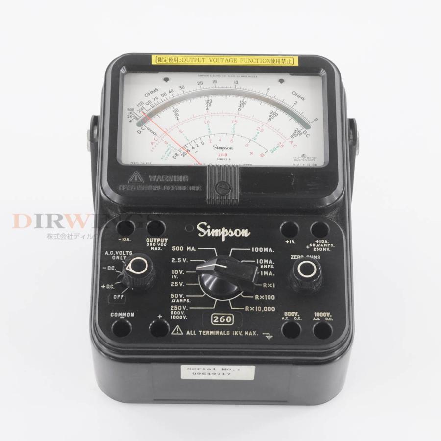 [DW]USED 8日保証 Simpson 260 SERIES 8 VOLT-OHM-MILLIAMMETER VOM テスター マルチメーター [06696-0086 ...