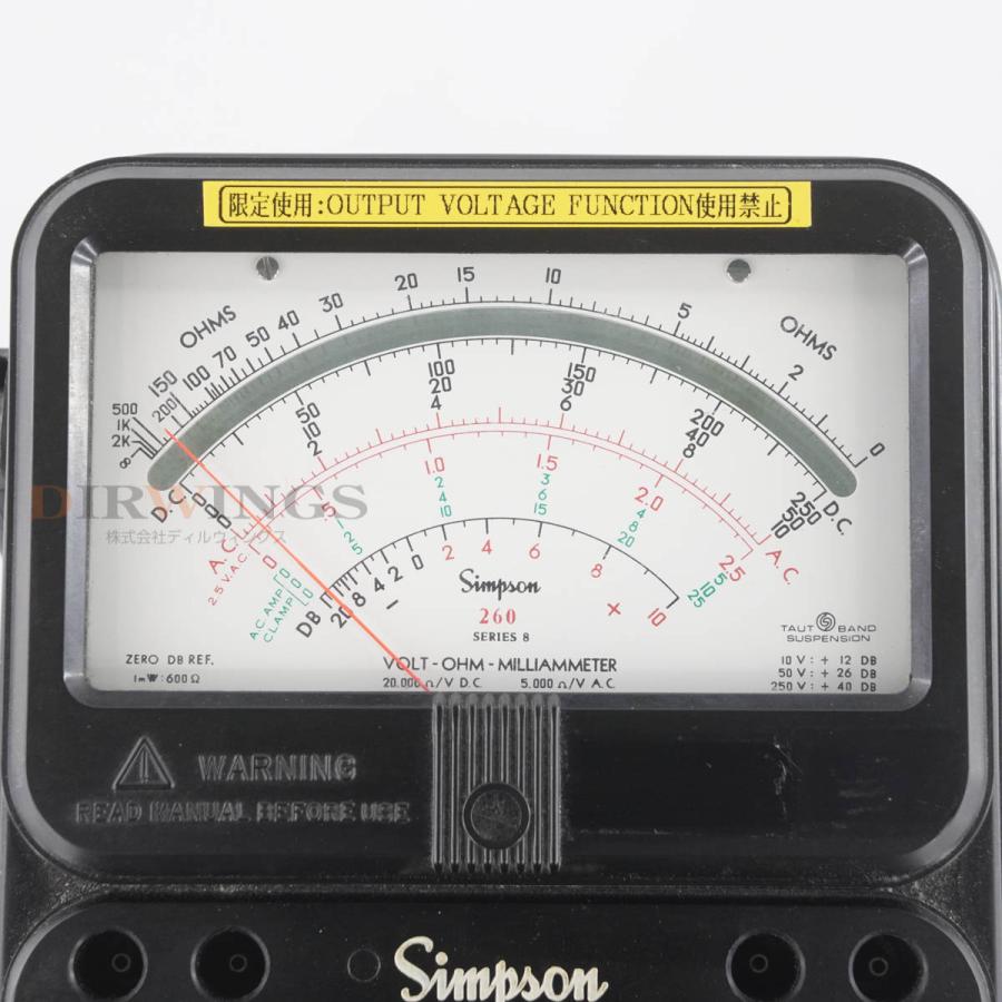 [DW]USED 8日保証 Simpson 260 SERIES 8 VOLT-OHM-MILLIAMMETER VOM テスター マルチメーター [06696-0086 ...