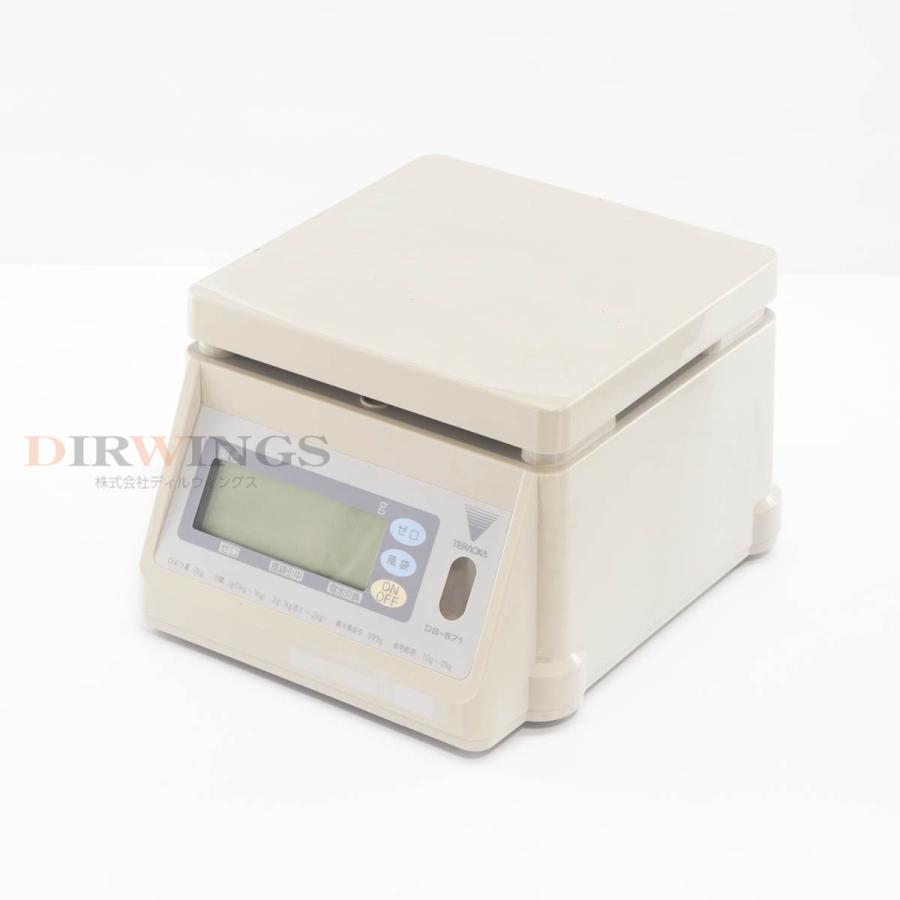 [DW]USED 8日保証 TERAOKA DS-671 電気抵抗線式はかり デジタルスケール デジタル上皿はかり ひょう量2kg ...