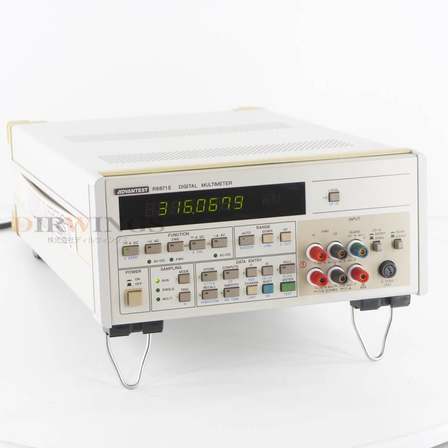 [DW]USED 8日保証 ADVANTEST R6871E DIGITAL MULTIMETER デジタルマルチメーター [06702 ...
