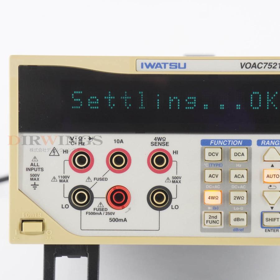 [JB]USED 保証なし IWATSU VOAC7521 DIGITAL MULTIMETER デジタルマルチメーター [06702 ...