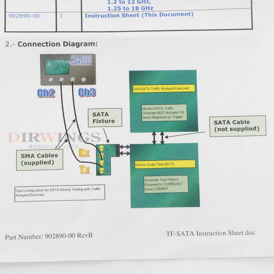 [DW]USED 8日保証 LECROY TF-SATA Serial ATA Test Fixture テストフィクスチャ テストフィクス ...