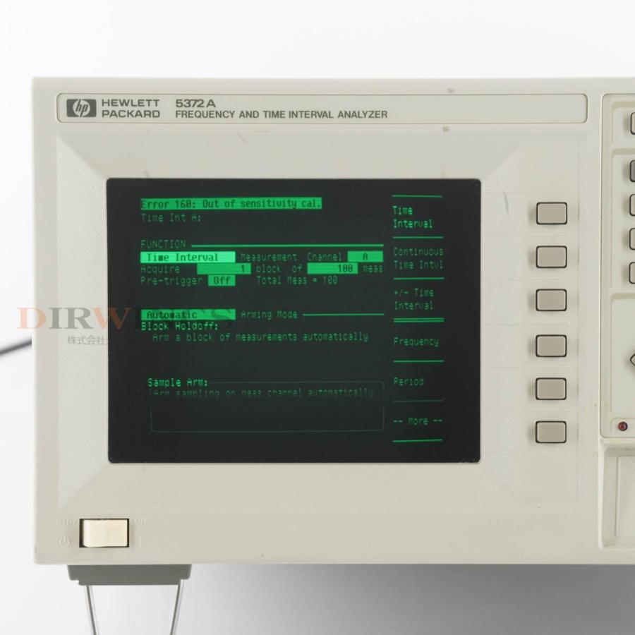 [JB]USED 保証なし hp 5372A FREQUENCY AND TIME INTERVAL ANALYZER 周波数 タイム ...