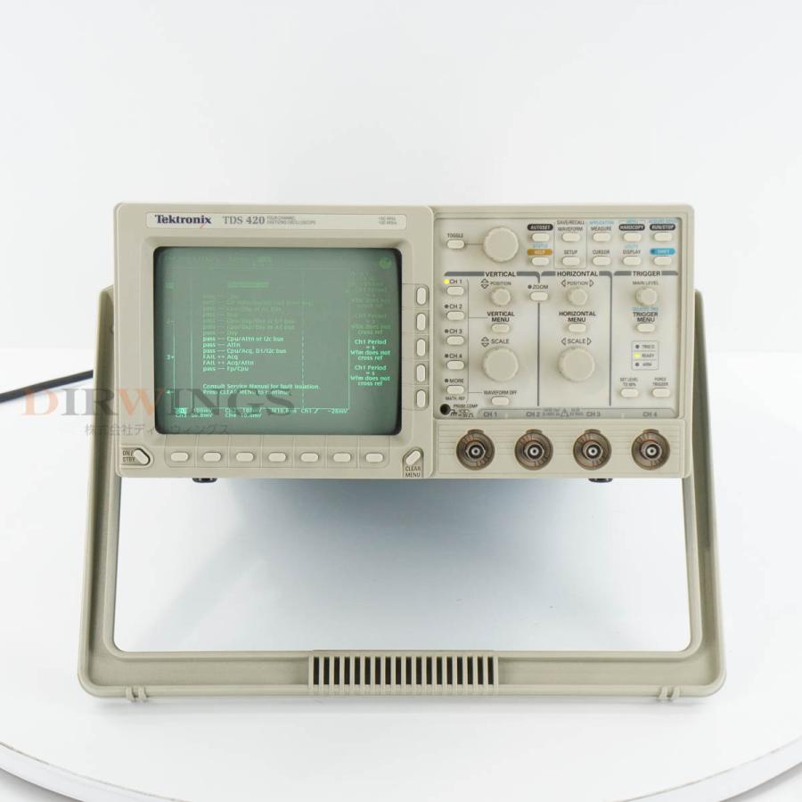 [JB]USED 保証なし Tektronix TDS 420 TDS420 DIGITIZING OSCILLOSCOPE オシロスコープ 4ch 150MHz 100MS/s [06702 ...