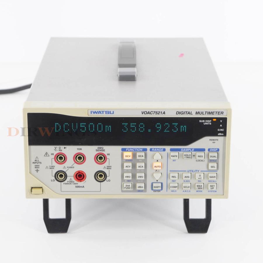 [DW]USED 8日保証 IWATSU VOAC7521A DIGITAL MULTIMETER デジタルマルチメーター SC-353 ...