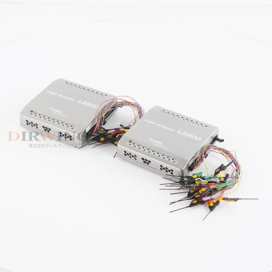 [DW]USED 8日保証 2台セット Sophia systems LA800 Logic Analyzer ロジックアナライザー AC ...