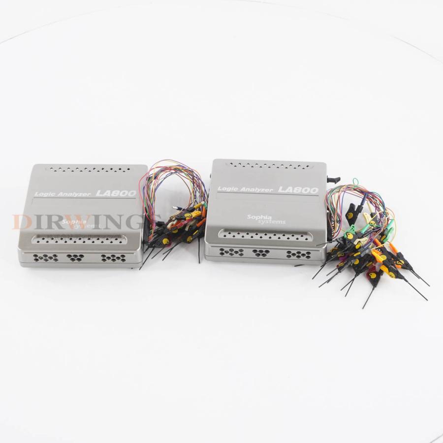 [DW]USED 8日保証 2台セット Sophia systems LA800 Logic Analyzer ロジックアナライザー AC ...