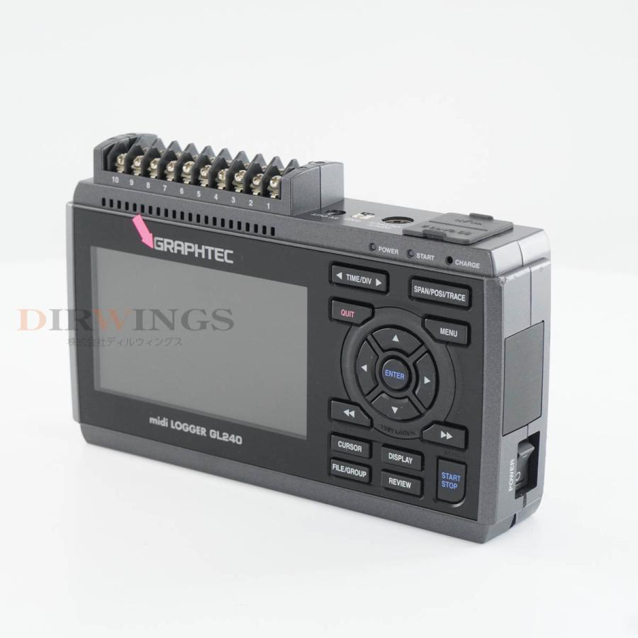 [DW]USED 8日保証 GRAPHTEC GL240 midi LOGGER Data Logger データロガー ACアダプター ...