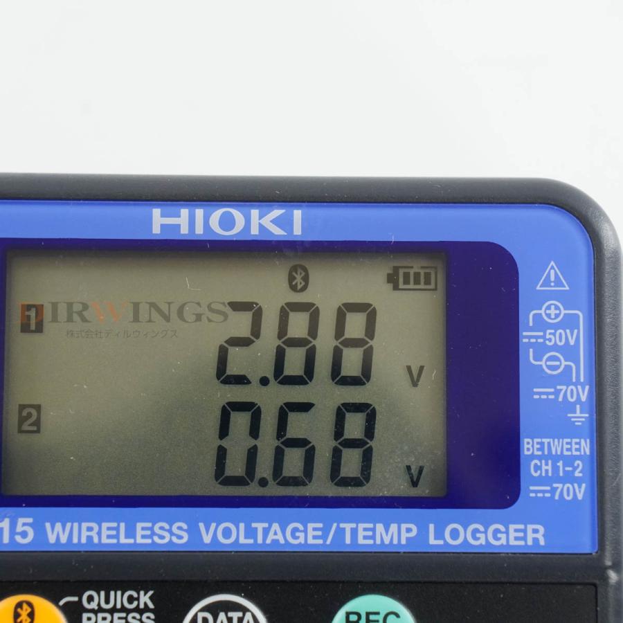 [DW]USED 8日保証 HIOKI LR8515 LR8515D WIRELESS VOLTAGE/TEMP LOGGER ワイヤレス電圧 ...