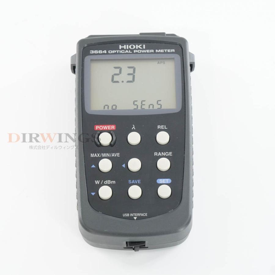 [DW]USED 8日保証 セット HIOKI 3664 9743-10 9743 9742 OPTICAL POWER METER ...
