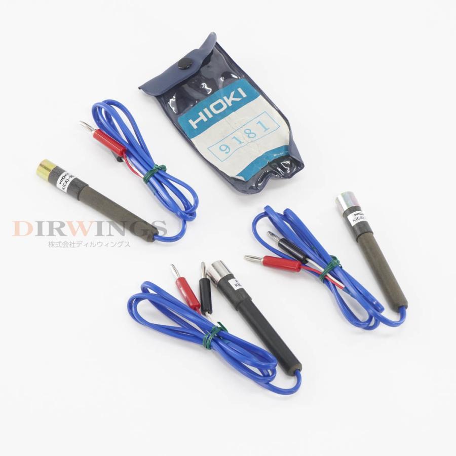 [DW]USED 8日保証 3本セット HIOKI 9181 TEMPERATURE PROBE 表面形温度プローブ K(CA)-50~400 ...