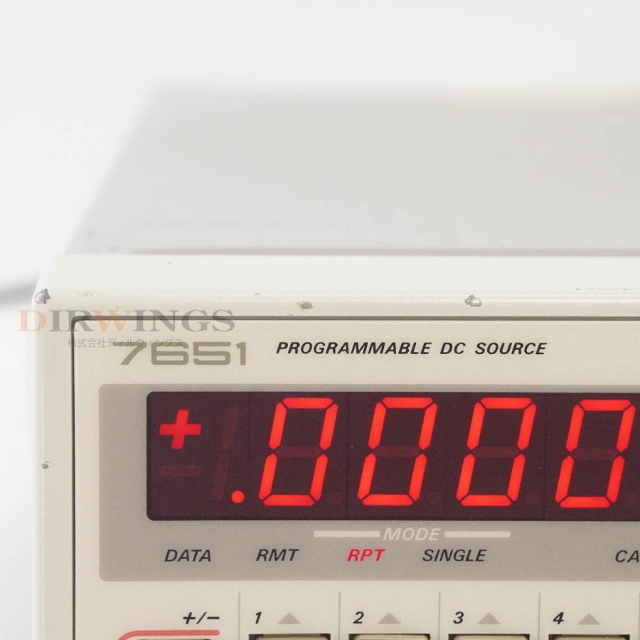 [DW]USED 8日保証 2台入荷 YOKOGAWA 7651 765101 PROGRAMMABLE DC SOURCE プログラマブル ...