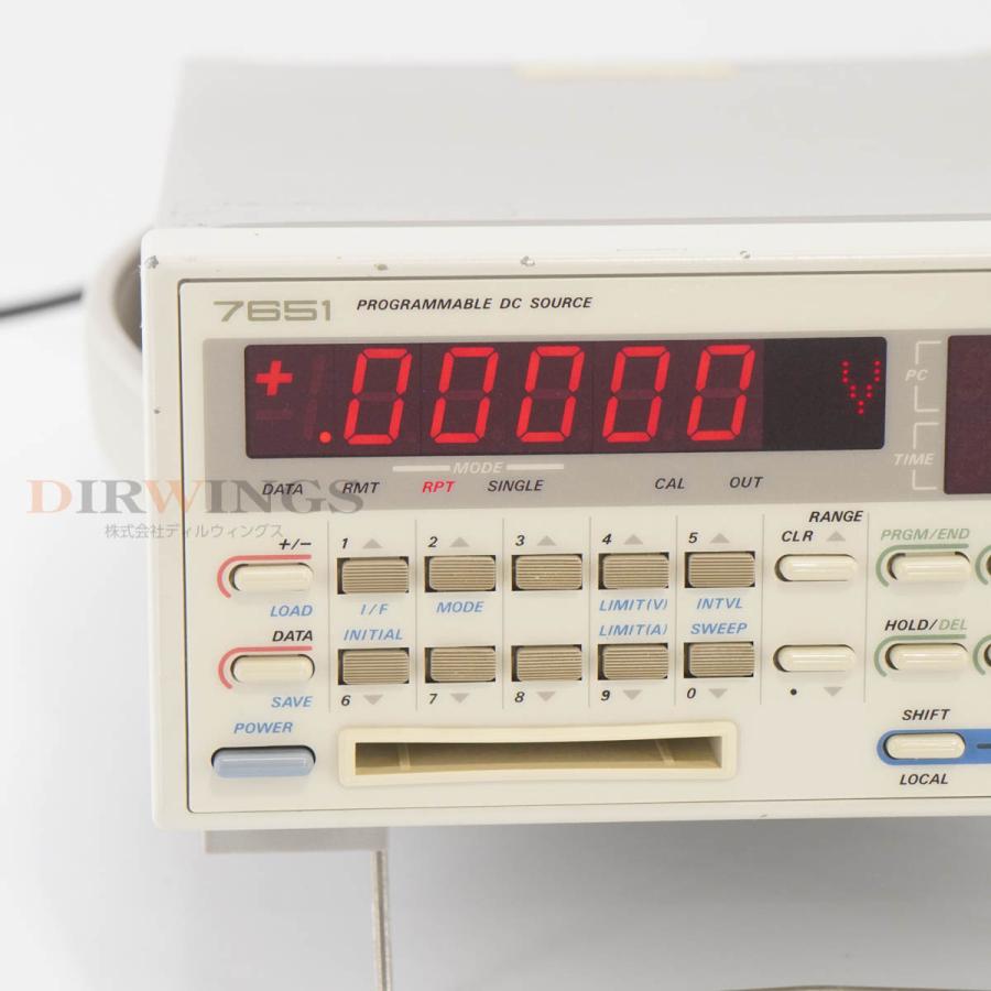 [DW]USED 8日保証 2台入荷 YOKOGAWA 7651 765101 PROGRAMMABLE DC SOURCE プログラマブル ...