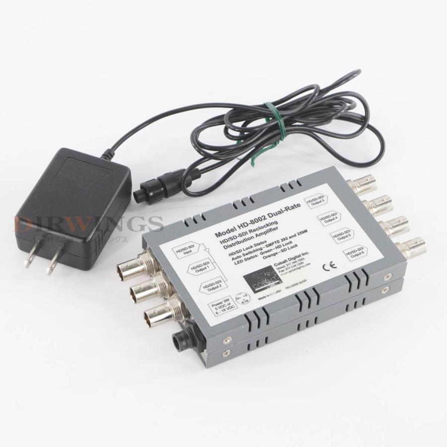 [JB]USED 保証なし COBALT HD-8002 Dual-Rate HD/SD-SDI 6分配器 Reclocking Distribution Amplifier ACアダプター ...