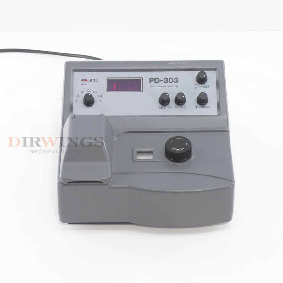 [DW]USED 8日保証 APEL PD-303 SPECTROPHOTOMETER 分光光度計 電源コード 取扱説明書 [06718 ...