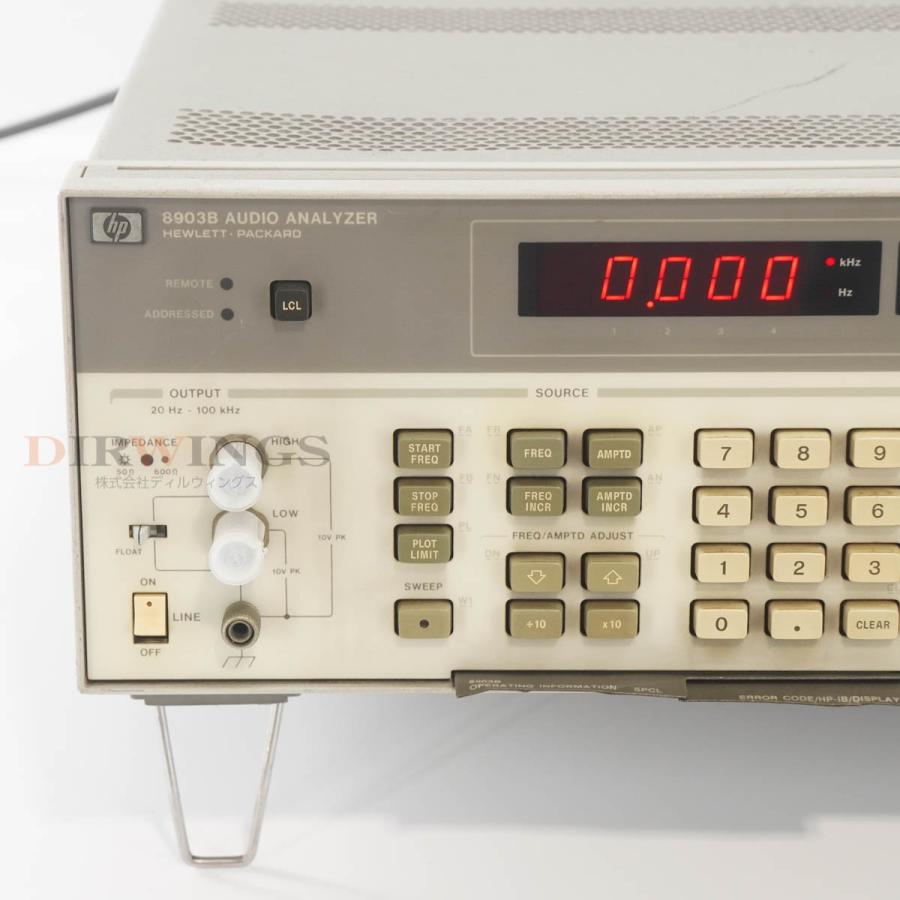 [JB]USED 保証なし hp 8903B AUDIO ANALYZER オーディオアナライザー 20Hz-100kHz [06747 ...