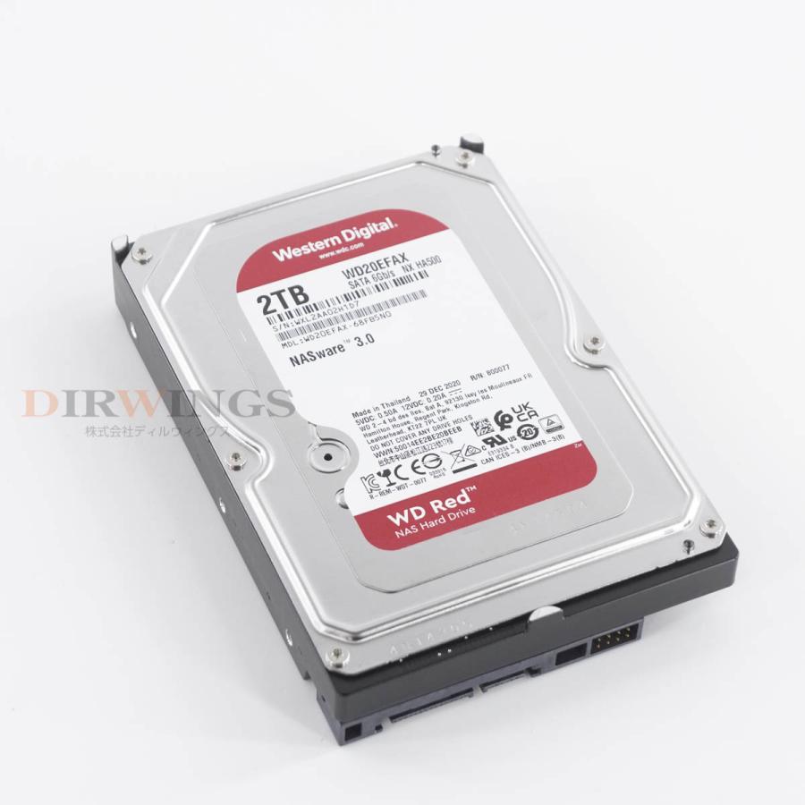 [PG]USED 8日保証 使用2594H Western Digital WD20EFAX WD Red 2TB SATA 6Gb/s ...